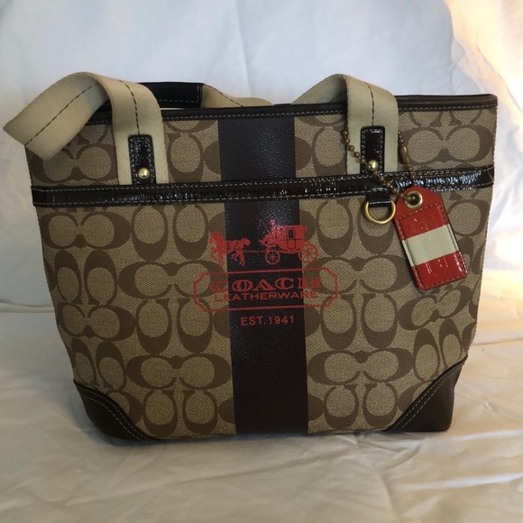 Coach | Bags | Coach Signature Coated Canvas Bucket Bag | Poshmark